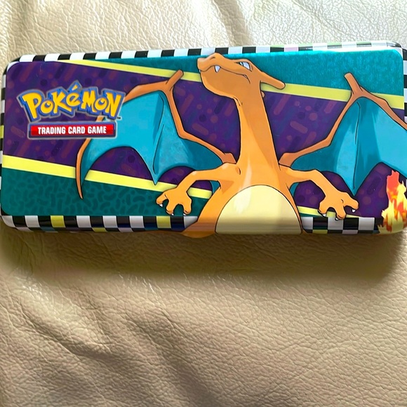 Pokemon | Toys | Pokemon Charizard Tin Card Carrying Pencil Case With ...